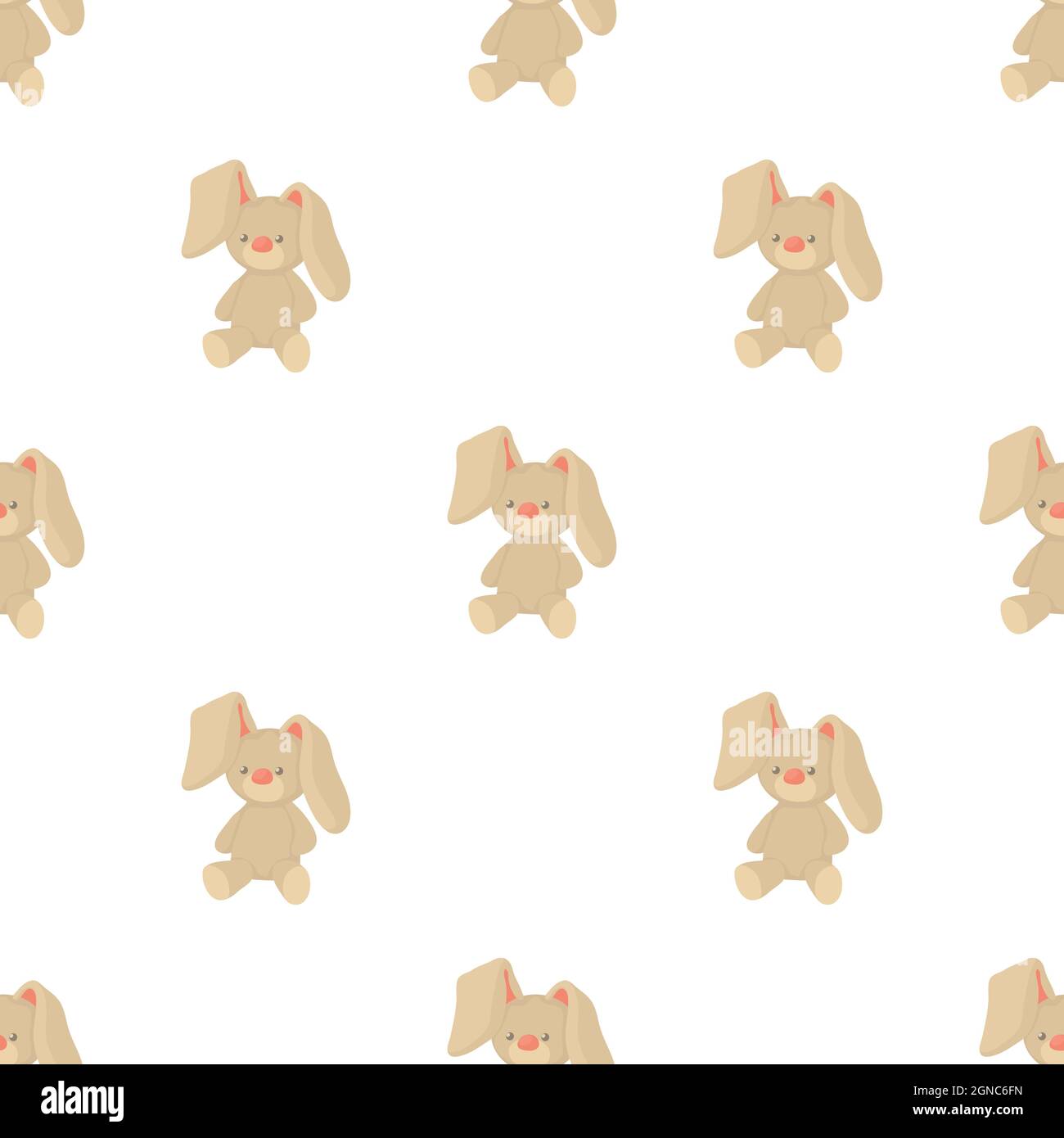 Plush toy bunny pattern seamless background texture repeat wallpaper ...