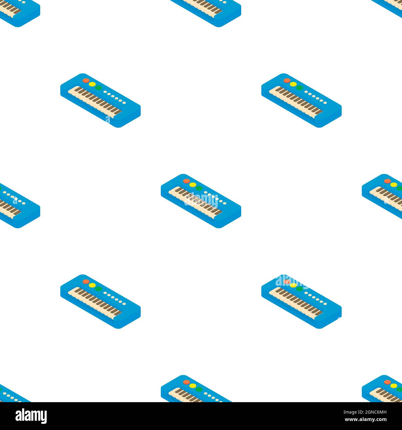 Synthesizer toy pattern seamless background texture repeat wallpaper ...
