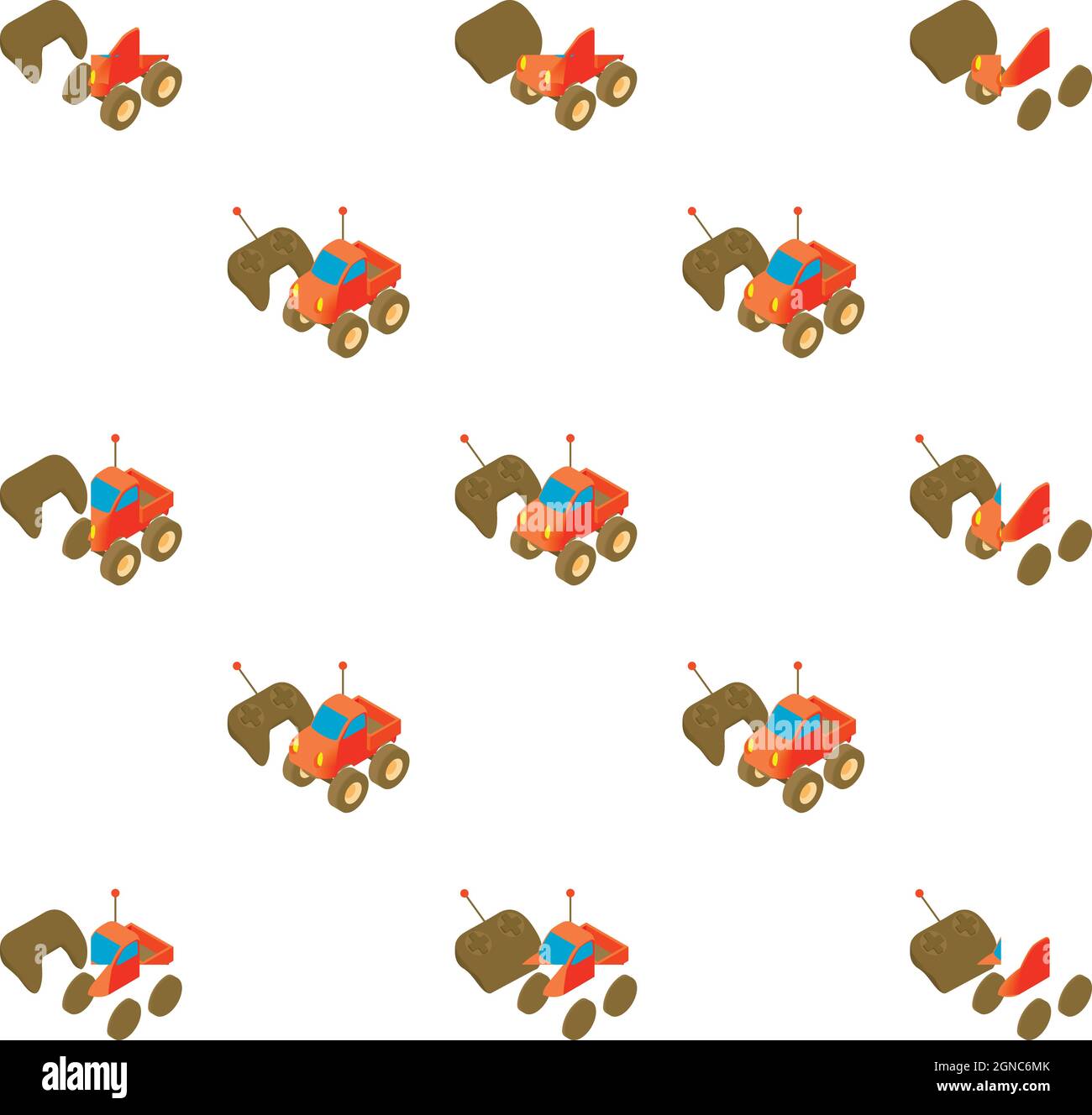 Radio-controlled car pattern seamless background texture repeat ...