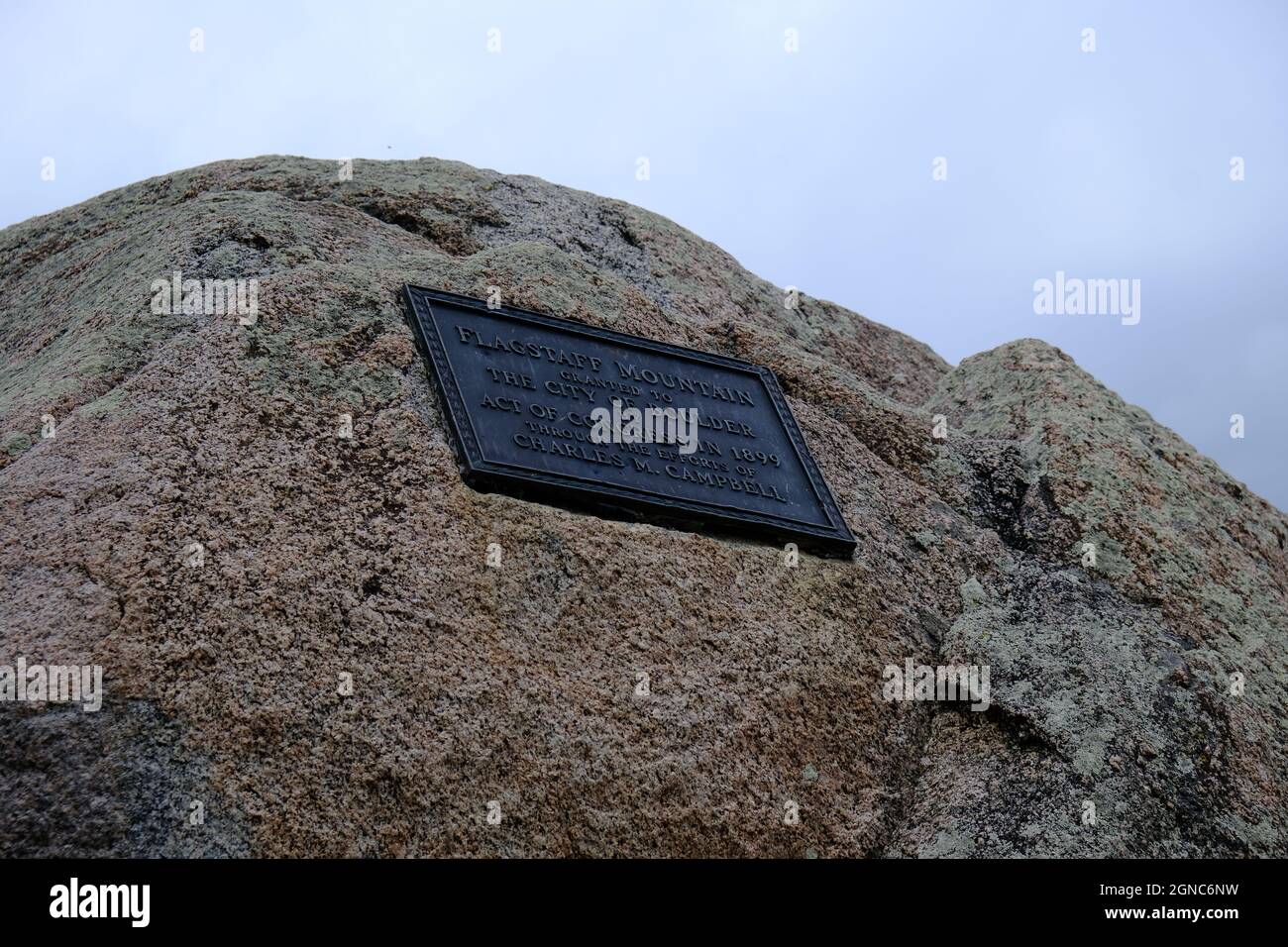 green mountain, flagstaff mountain sign Stock Photo - Alamy