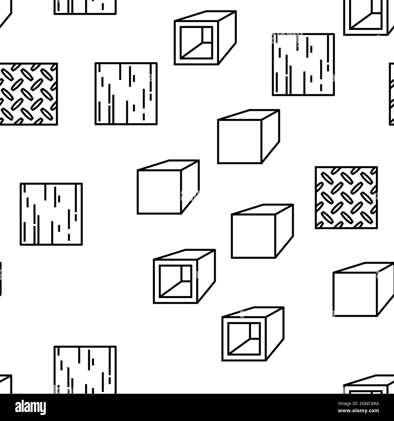 Metal Material Construction Beam Vector Seamless Pattern Stock Vector ...