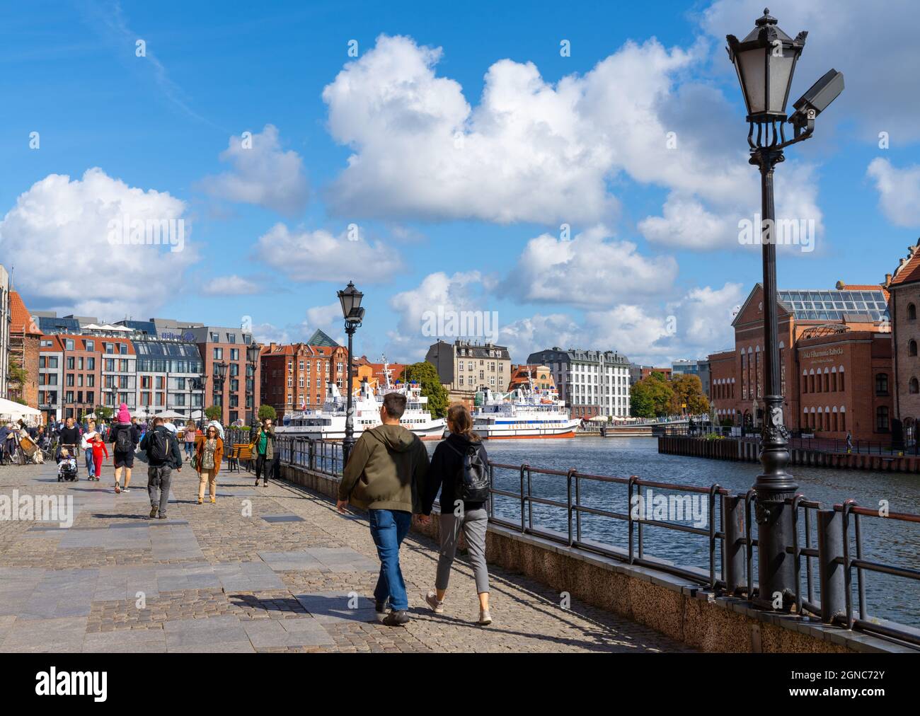 Danzig, Poland - 2 September, 2021: tourists enjoy a visit to the ...