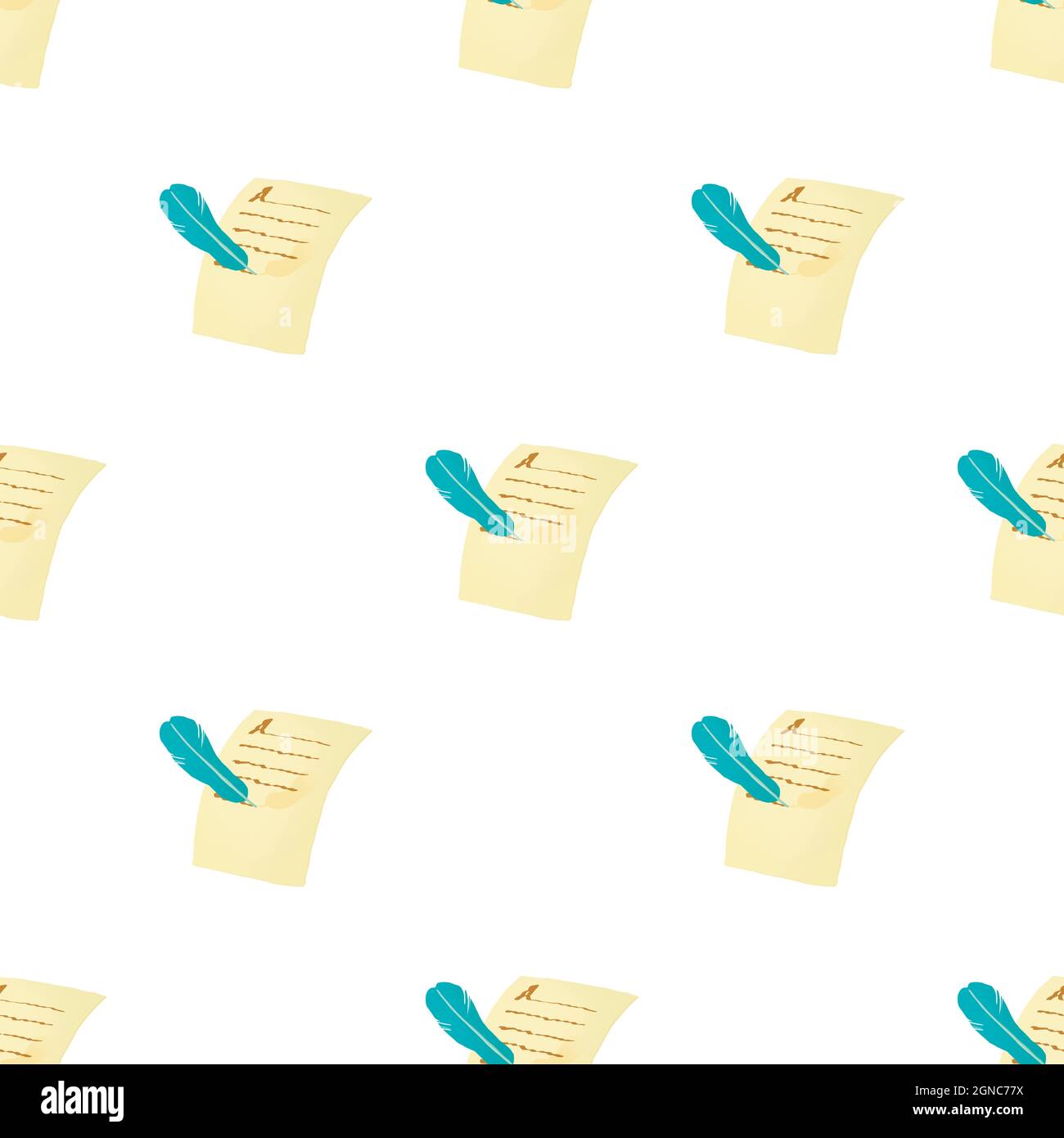 Pen and paper letter pattern seamless background texture repeat ...