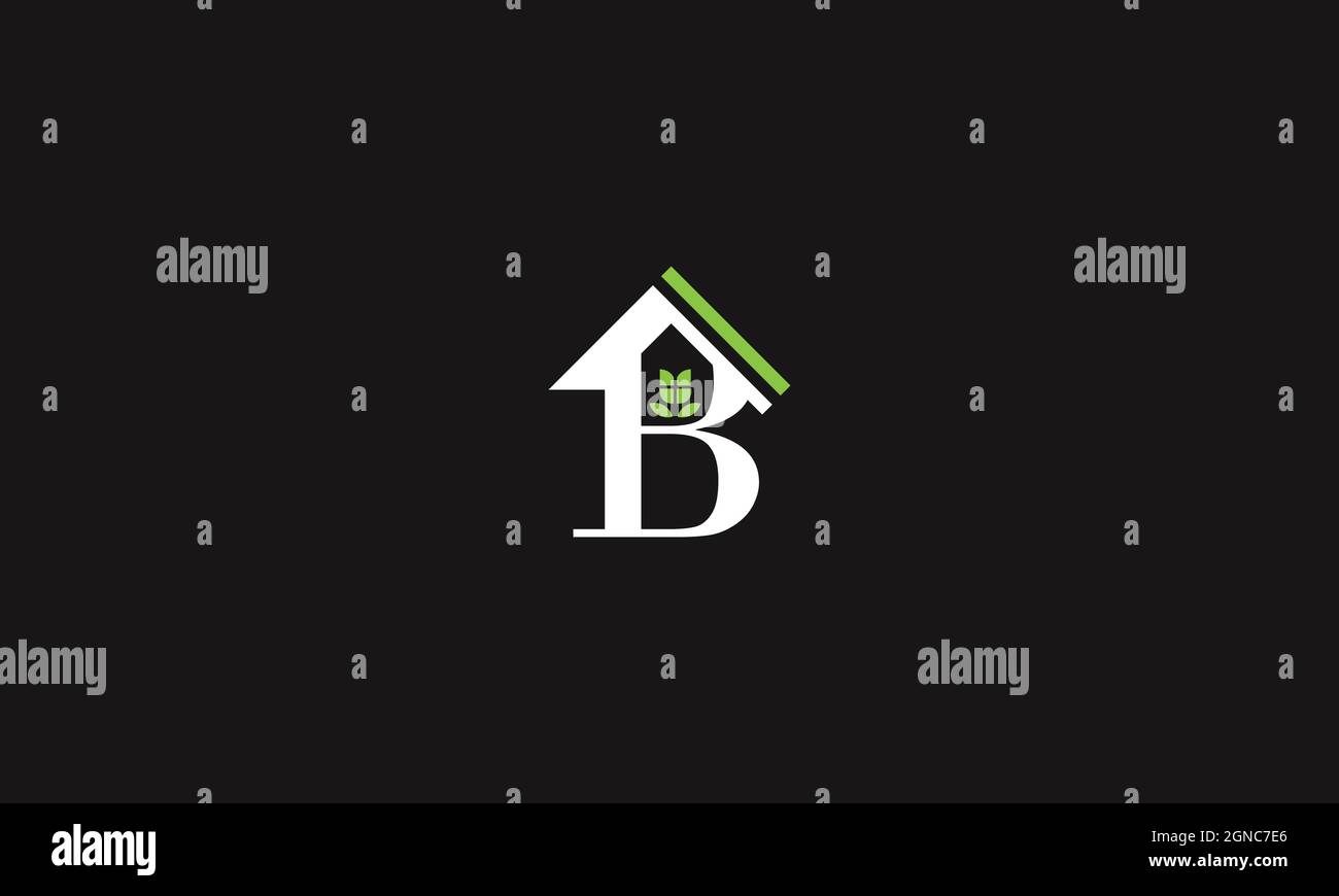 LETTER B REAL ESTATE LOGO DESIGN FOR ILLUSTRATION USE Stock Vector ...