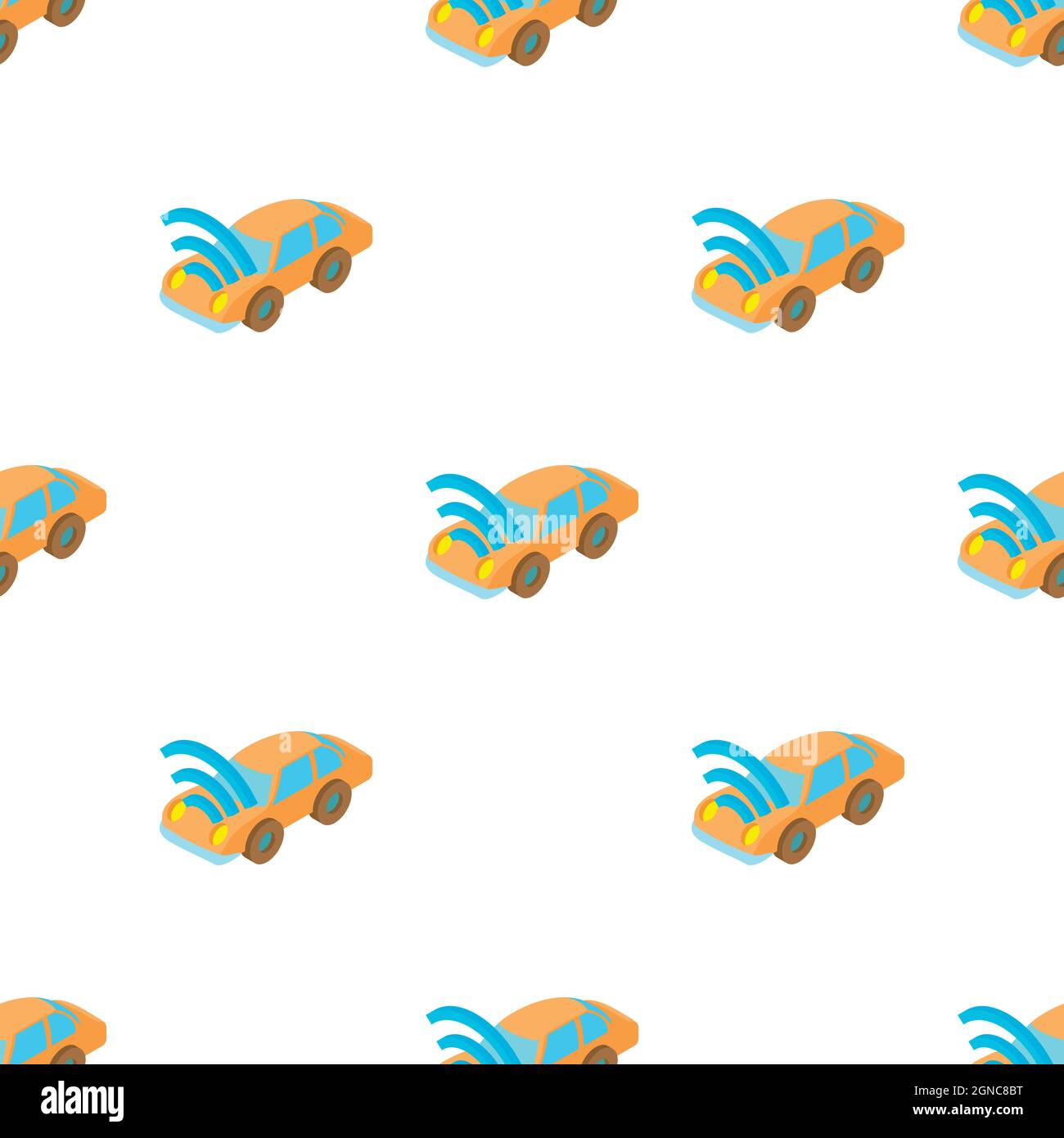 Car with Wi Fi pattern seamless background texture repeat wallpaper ...