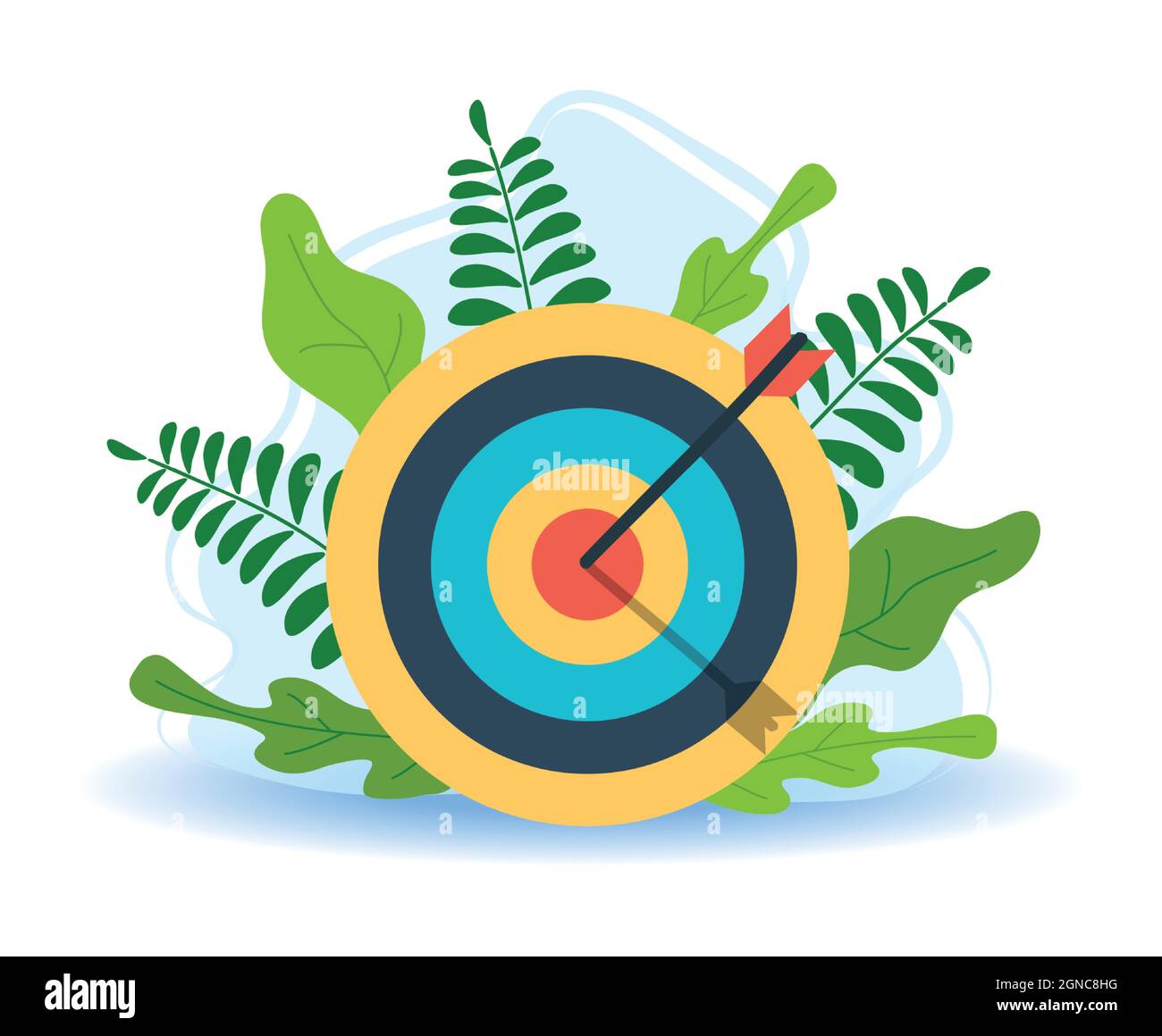 Business cartoon hitting target hi-res stock photography and images - Alamy
