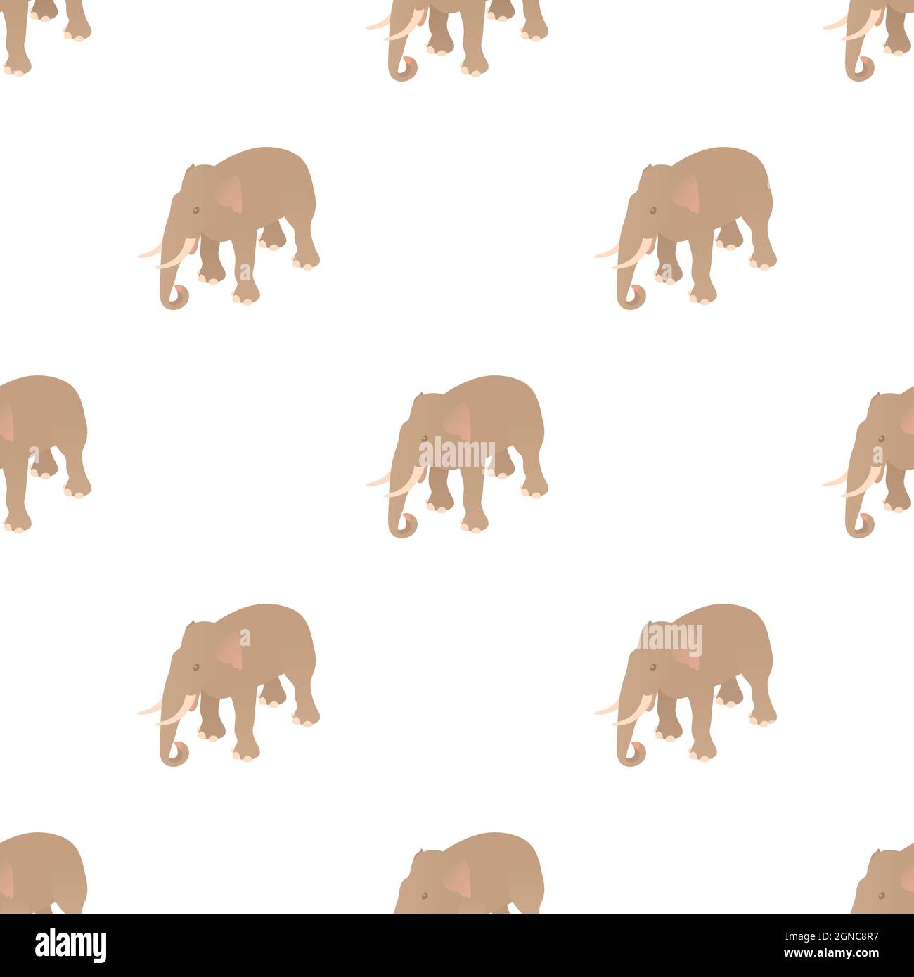 Elephant pattern seamless background texture repeat wallpaper geometric ...
