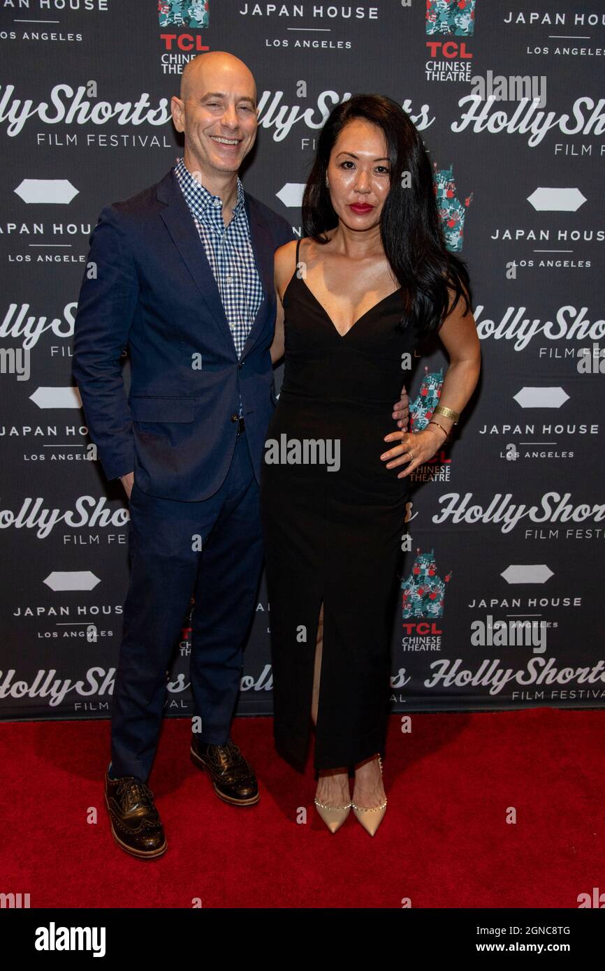 Teddy Tenenbaum, Minsun Park attend The 17th Annual HollyShorts Opening Night Festival at Japan ...