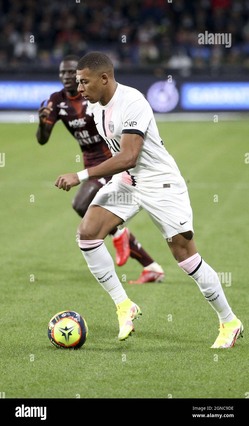 Kylian Mbappe of PSG during the French championship Ligue 1 football ...