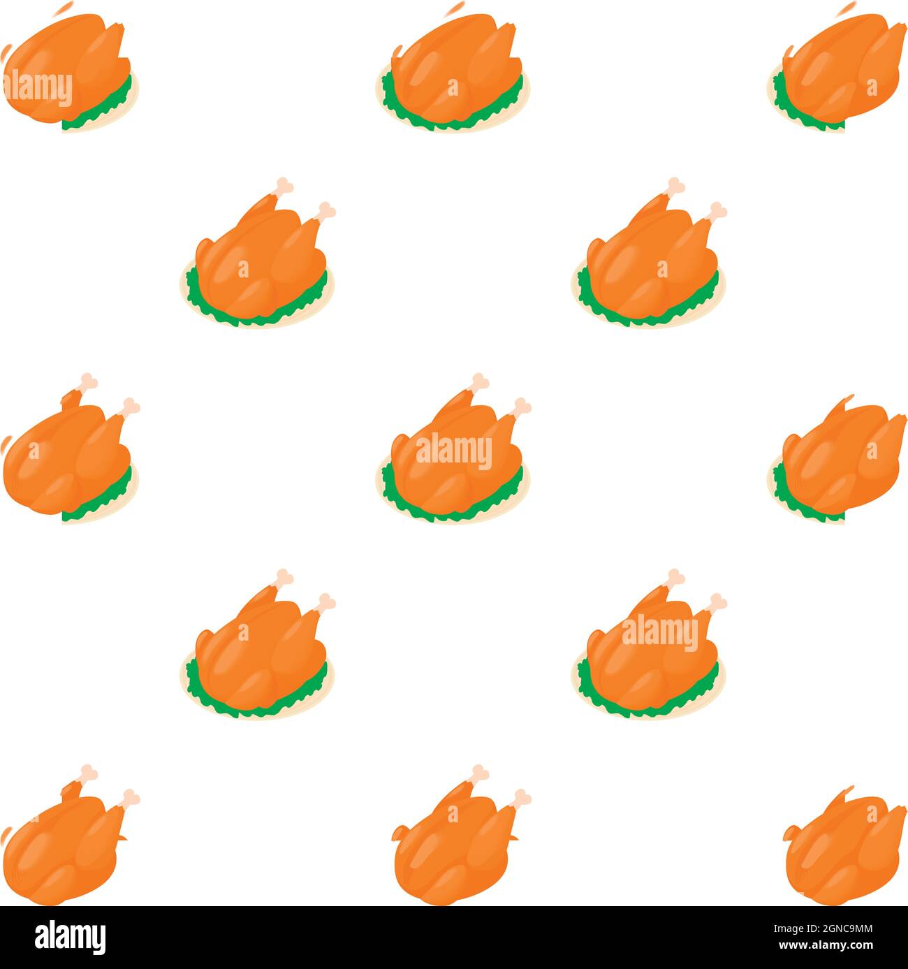 Fried chicken pattern seamless background texture repeat wallpaper ...