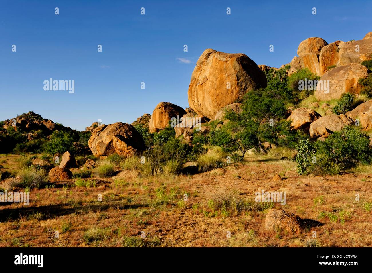 Granite rocks on Farm Namibgrens in the Khomas Highland, Windhoek ...