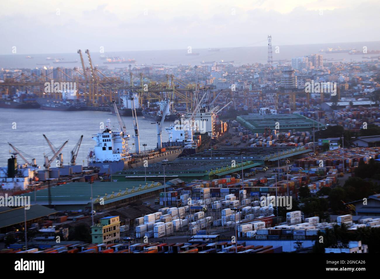 Chattogram, Bangladesh 07 september 2021: General view of Chittagong ...