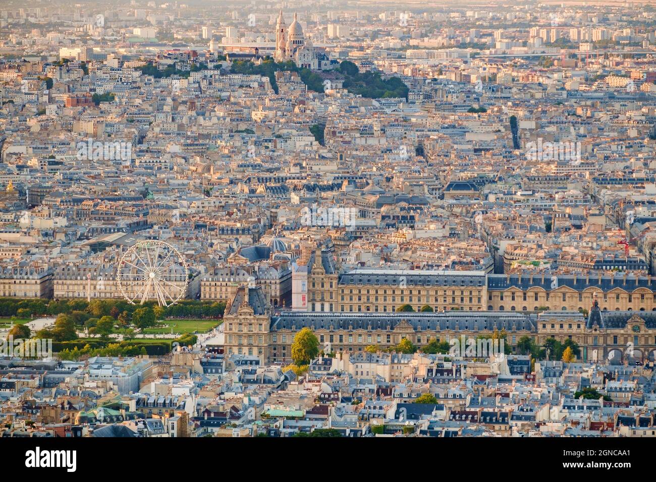 Louvre museum aerial hi-res stock photography and images - Alamy