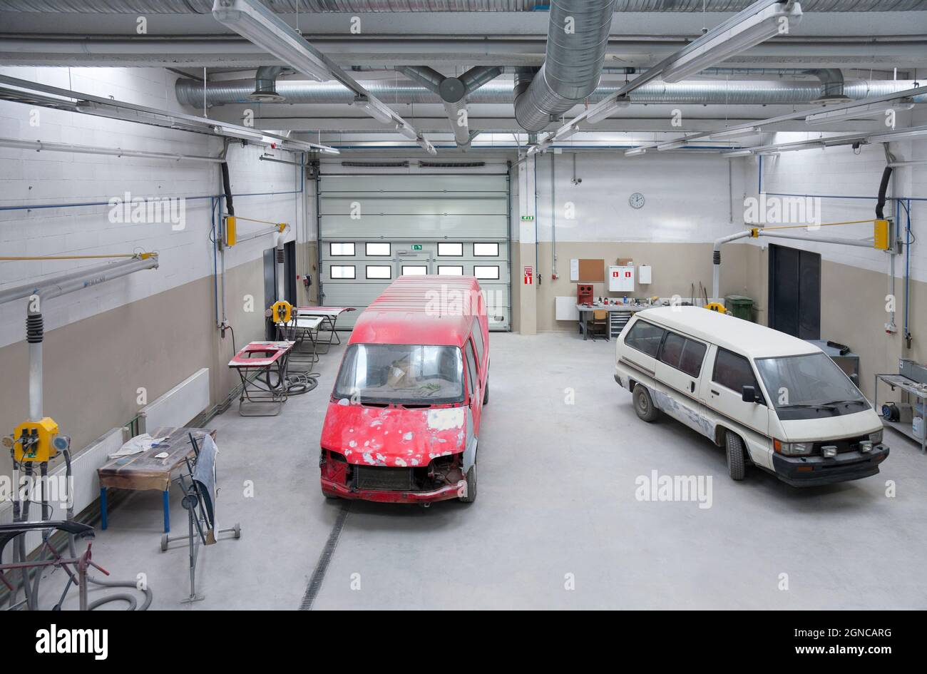 Two vans hi-res stock photography and images - Alamy