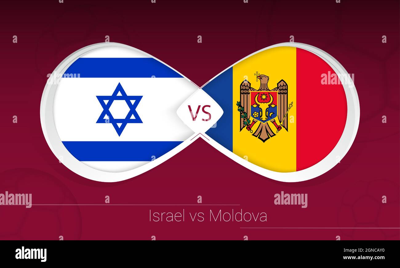 Israel vs Moldova in Football Competition, Group F. Versus icon on ...
