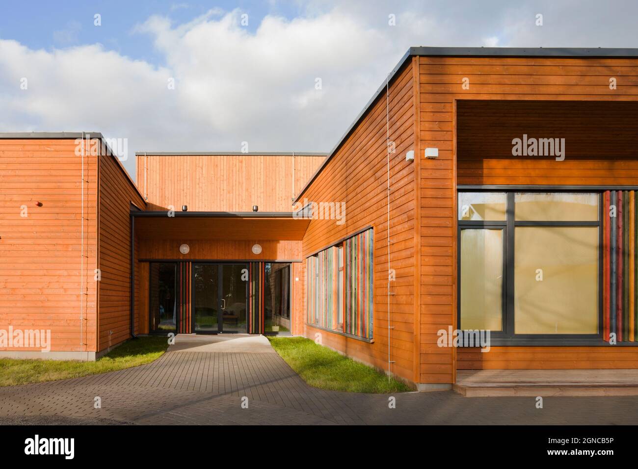 Entrance to a modern pre-school or children's nursery Stock Photo - Alamy