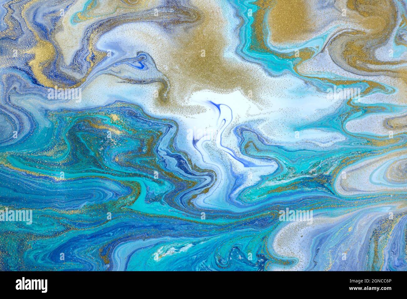 Marble blue and gold abstract wave texture. Sea texture imitation ...