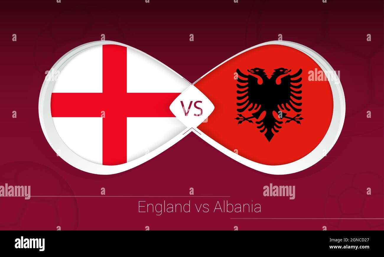 England vs albania Stock Vector Images - Alamy