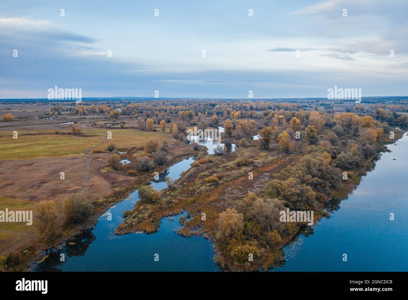 Fall landscape aerial Stock Photo - Alamy