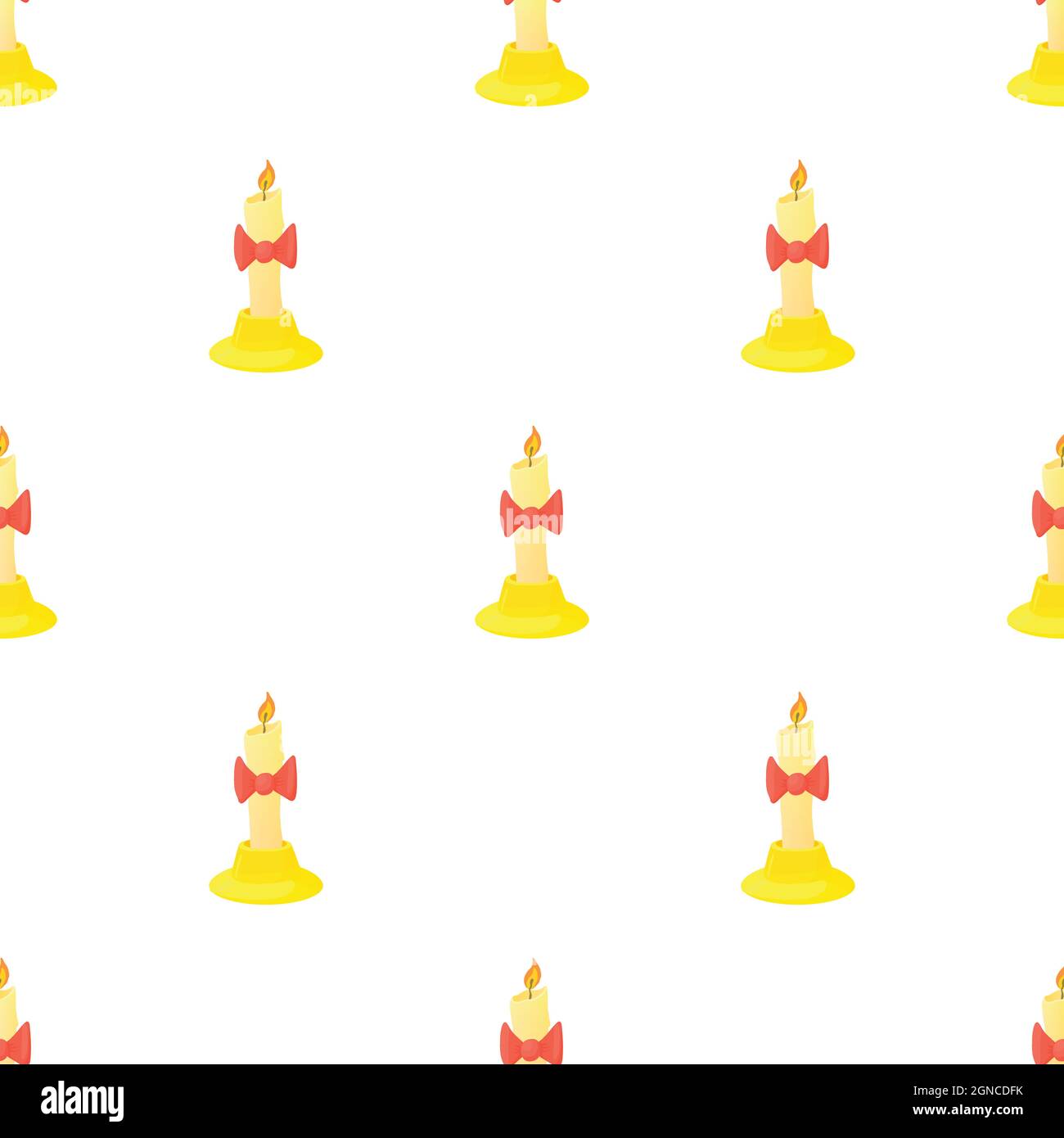 Candle Pattern Seamless Background Texture Repeat Wallpaper Geometric Vector Stock Vector Image