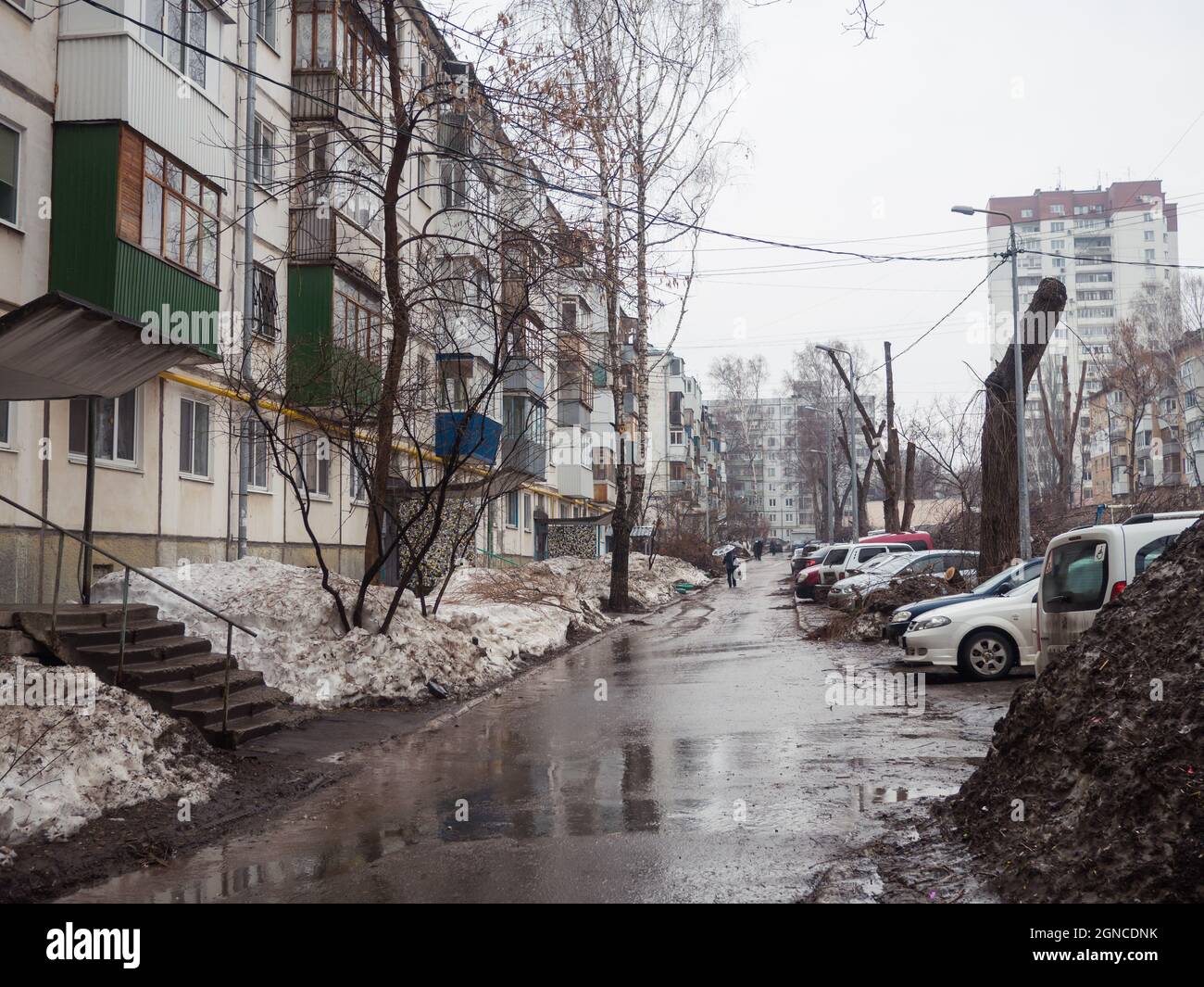 Fall winter city Stock Photo - Alamy
