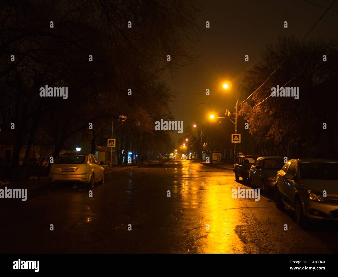 Fall winter city Stock Photo - Alamy