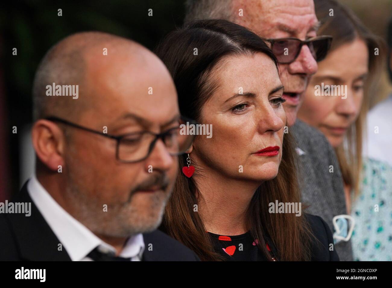 Stuart and Amanda Stephens, the parents of Olly Stephens, outside ...