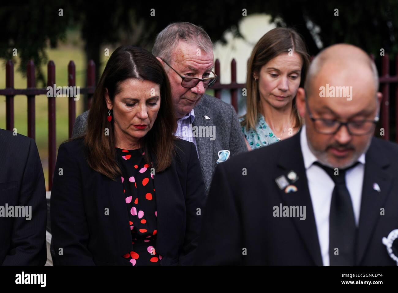 Stuart and Amanda Stephens, the parents of Olly Stephens, outside ...