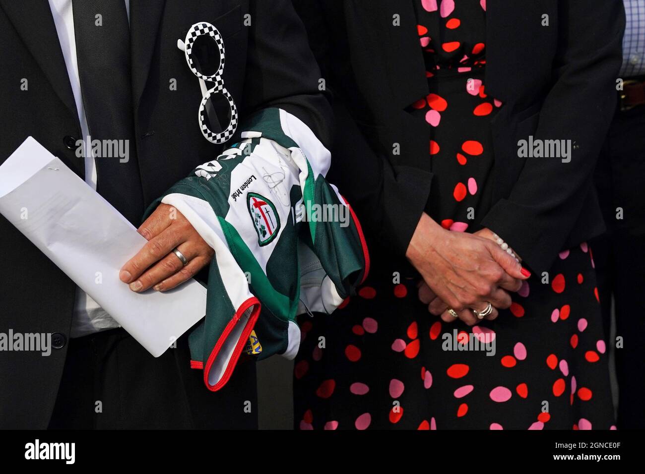 Stuart and Amanda Stephens, the parents of Olly Stephens, outside ...