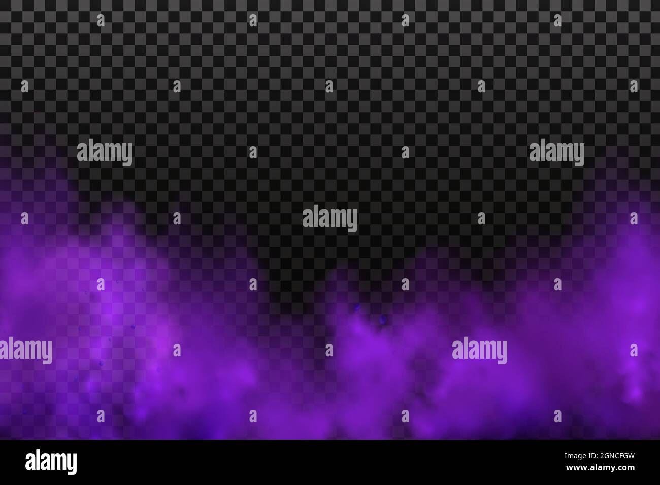 Realistic scary mystical fog in night Halloween Stock Vector Image ...