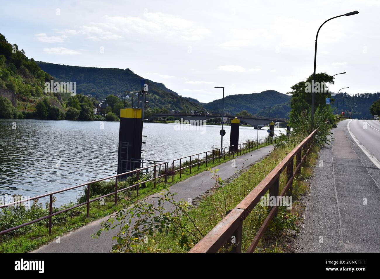 waterfront road in Karden Stock Photo - Alamy
