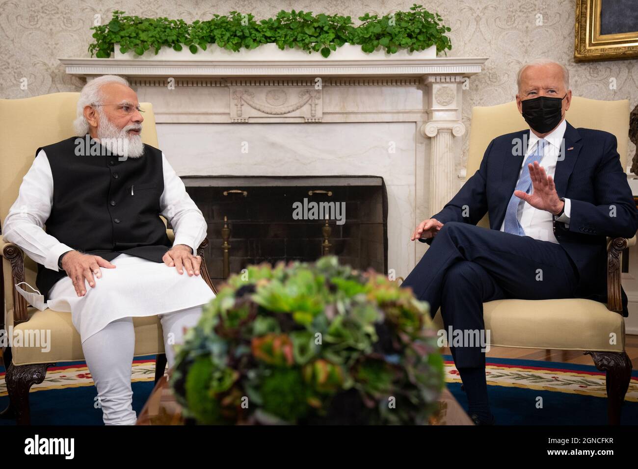 India Prime Minister Narendra Modi, left, and President Joe Biden ...