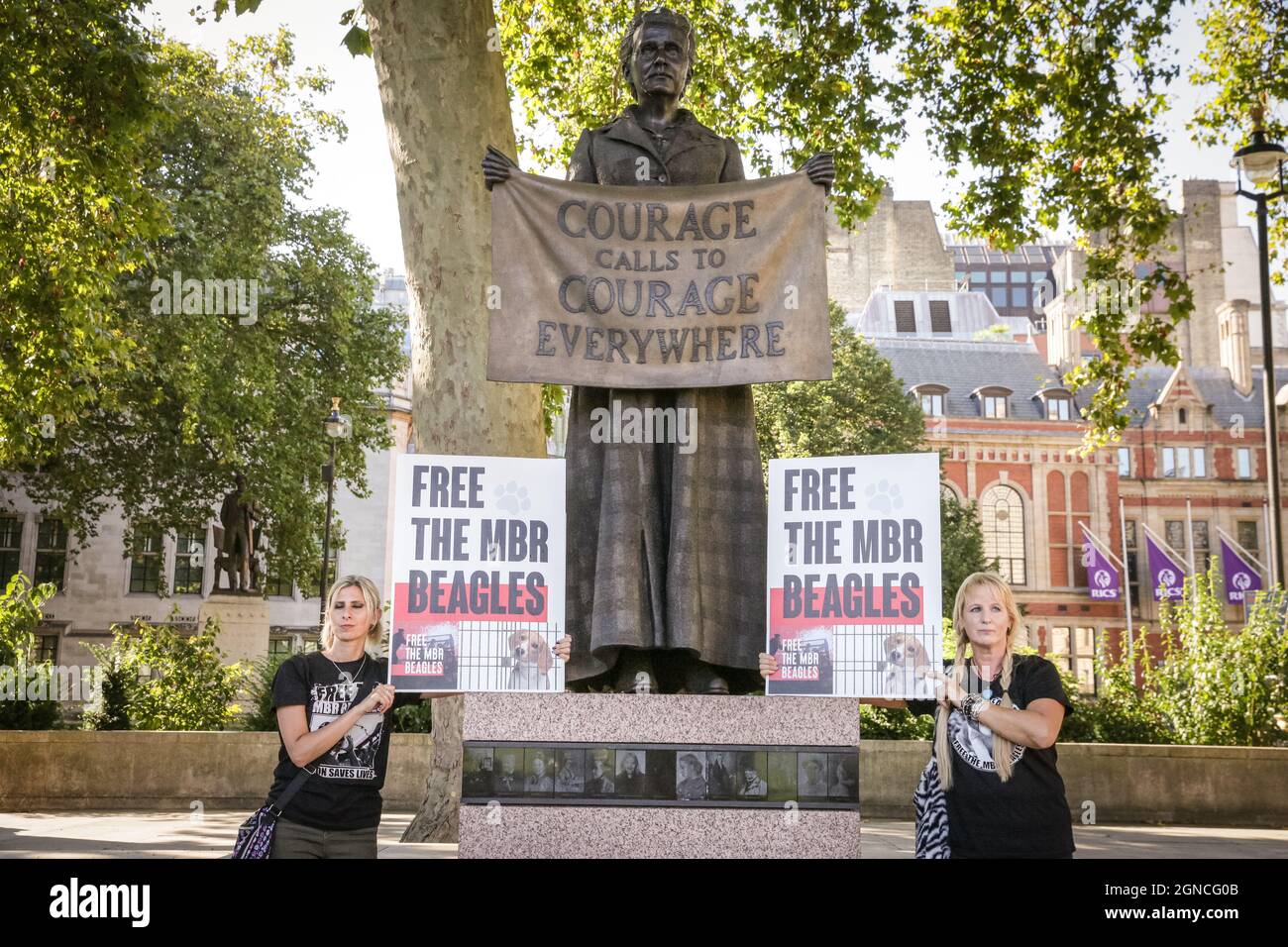 Westminster, London, UK. 24th Sep, 2021. The protesters at the ...