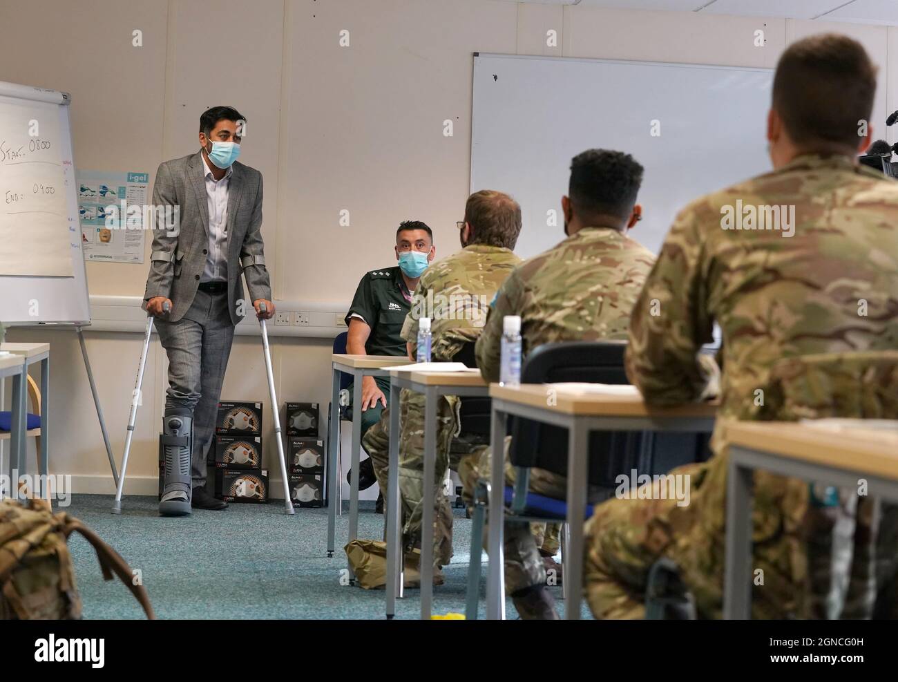 Scottish Ambulance Service training officer Gavin Wright gives ...