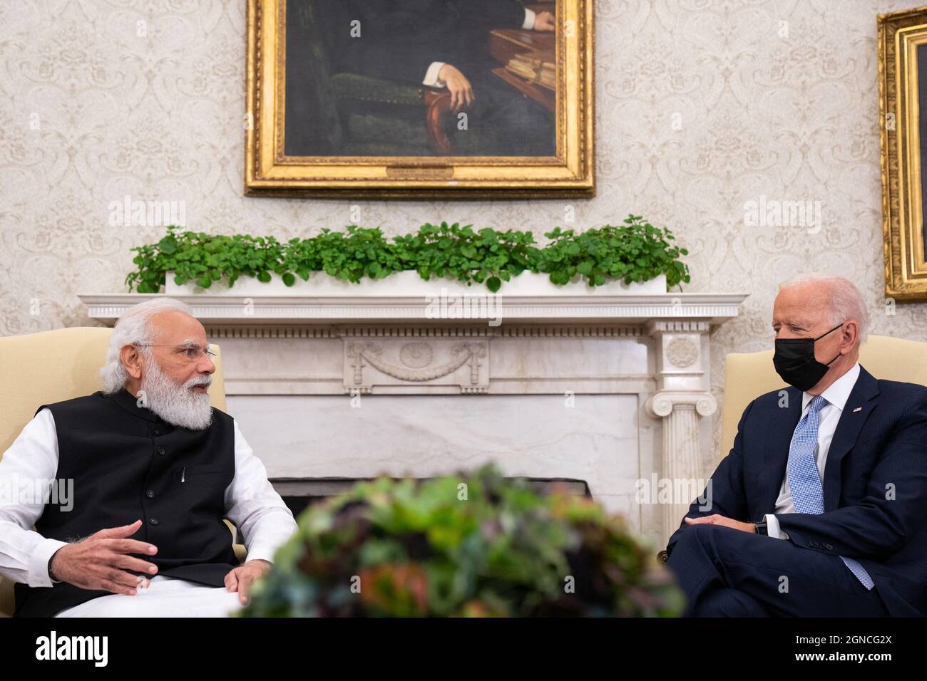 India Prime Minister Narendra Modi, left, and President Joe Biden ...