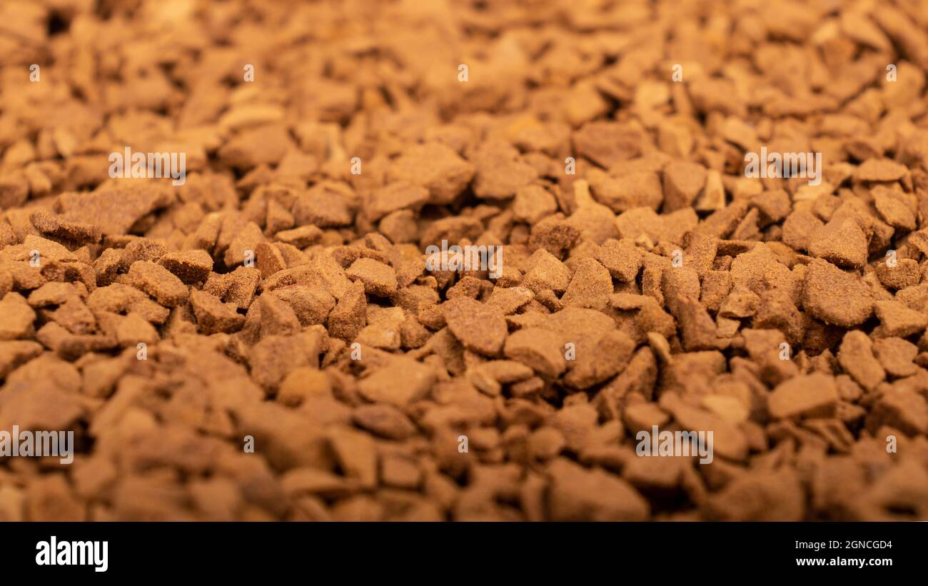 a pile of instant coffee granules background texture Stock Photo - Alamy