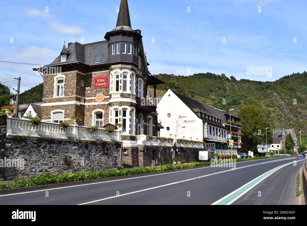 waterfront road in Karden Stock Photo - Alamy