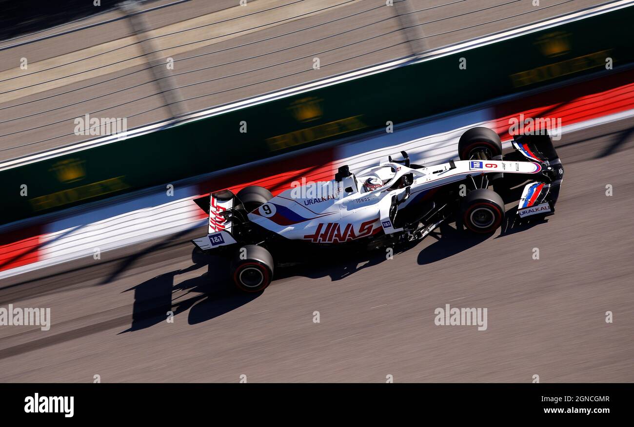 Sochi, Russia. 24th Sep, 2021. # 9 Nikita Mazepin (RUS, Haas F1 Team ...