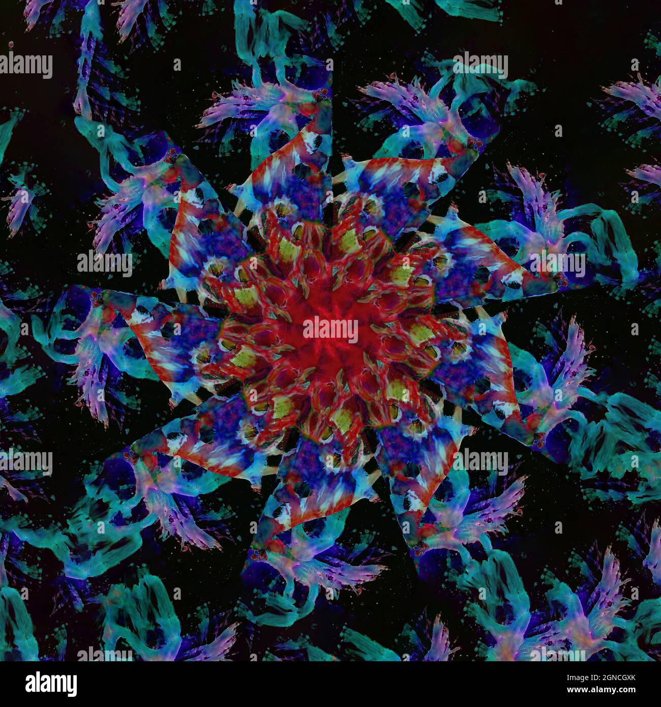 STP Screen Transfer Process - 311 - Neural Net 1 4 Mandala Stock Photo ...