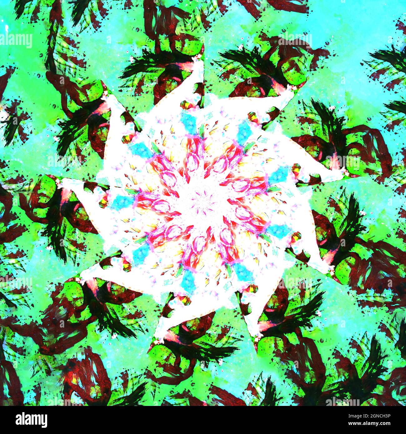 STP Screen Transfer Process - 311 - Neural Net 1 5 Mandala Stock Photo ...