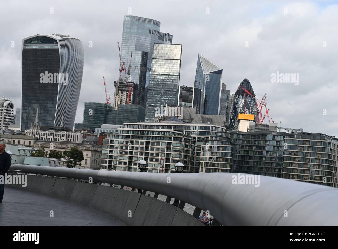London Skyline seen from more London 2021 Stock Photo - Alamy