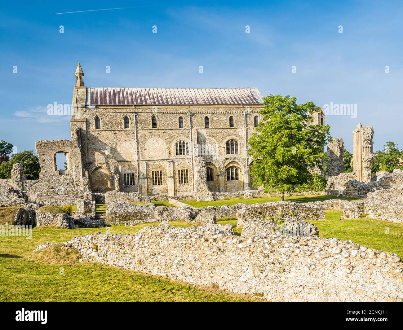 Binham Priory ruins in Norfolk, England Stock Photo - Alamy
