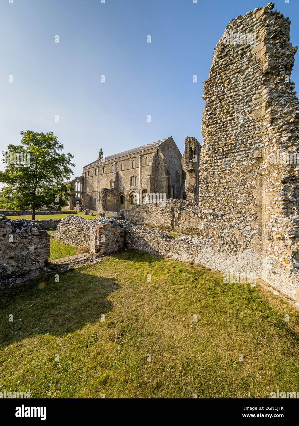 Binham Priory ruins in Norfolk, England Stock Photo - Alamy