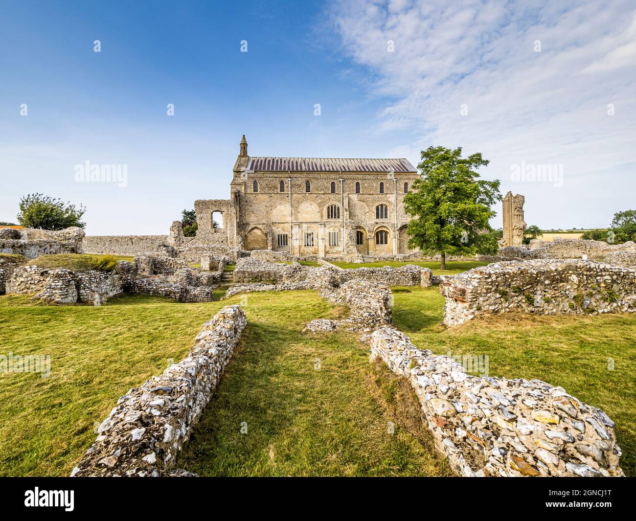 Binham Priory ruins in Norfolk, England Stock Photo - Alamy