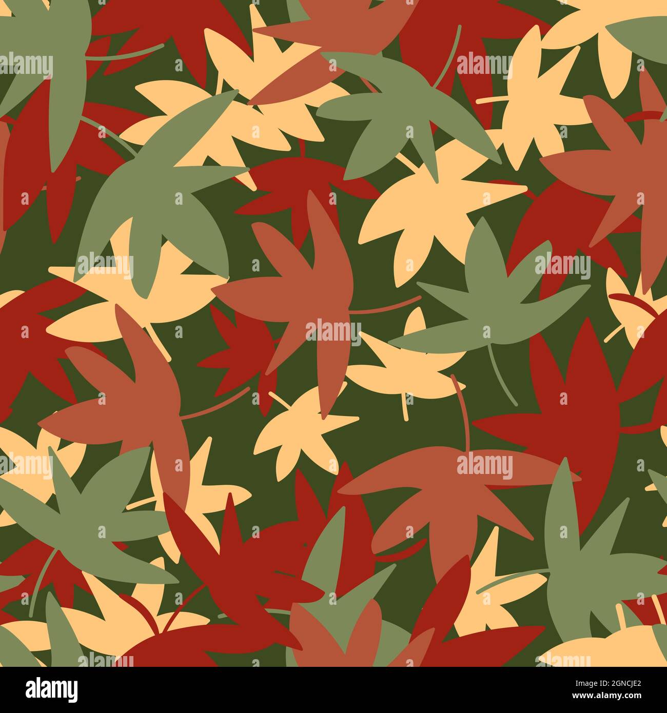 Scattered maple leaves Stock Vector Images - Alamy