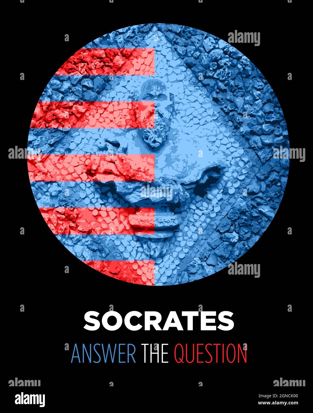Philosopher Campaign Socrates Answer The Question Stock Photo - Alamy