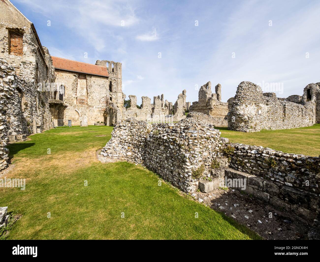 Castle Acre Priory ruins, Norfolk Stock Photo - Alamy