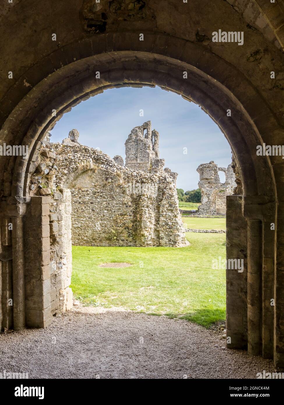 Castle Acre Priory ruins, Norfolk Stock Photo - Alamy