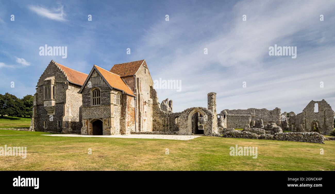 Castle Acre Priory ruins, Norfolk Stock Photo - Alamy