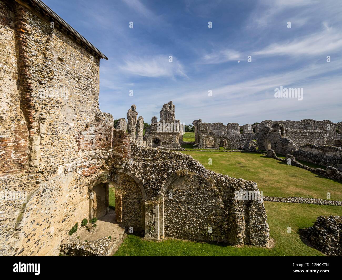 Castle Acre Priory ruins, Norfolk Stock Photo - Alamy